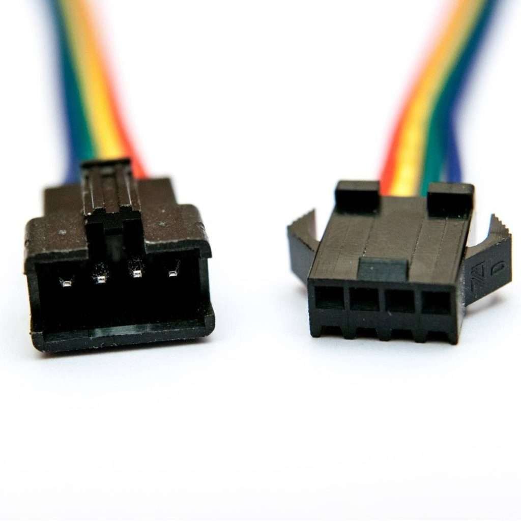 4 Pin JST SM Connector Male to Female 4pin SM Connector Cable for RGB ...